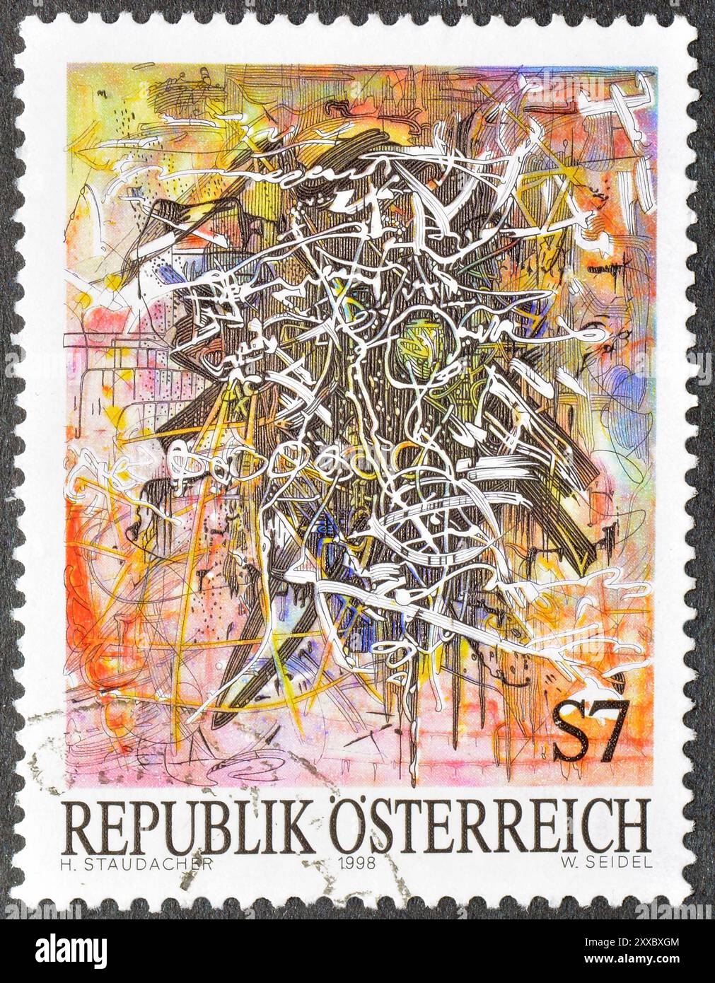 Cancelled postage stamp printed by Austria, that shows "My Garden ...