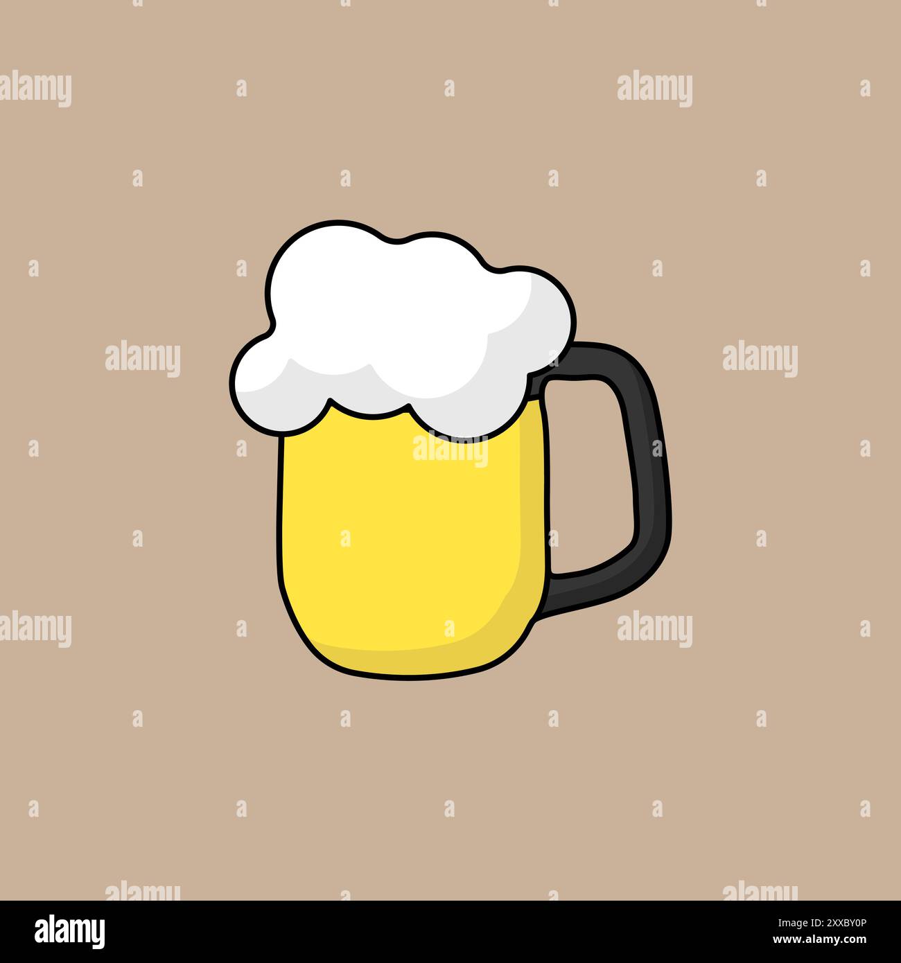 Vector beer glass. Foam beer in a glass. Foam beer pint vector ...
