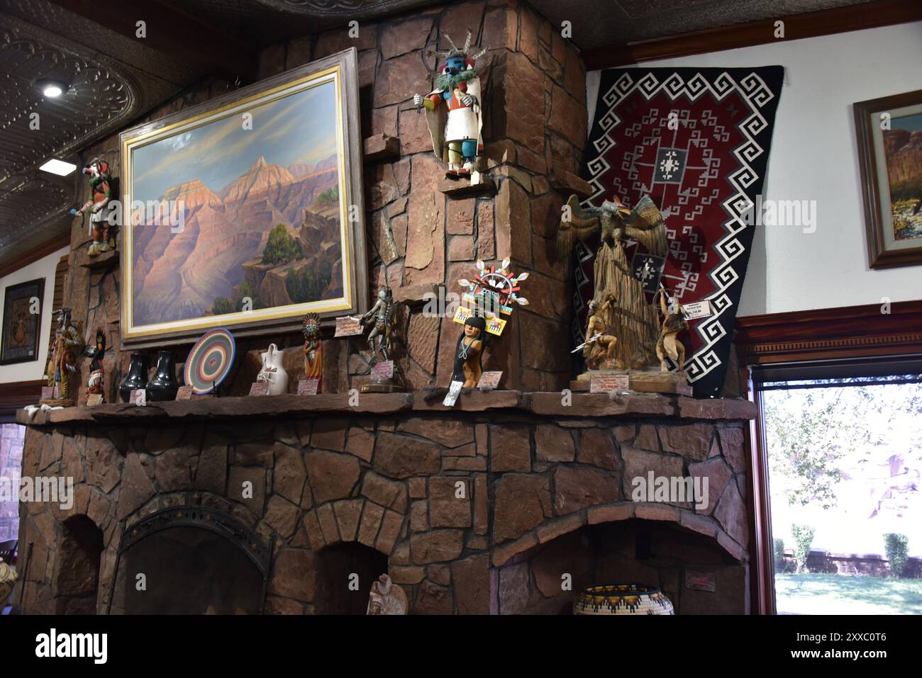 Cameron AZ U.S.A. 8/12/2024. A Swayback suspension bridge was erected ...