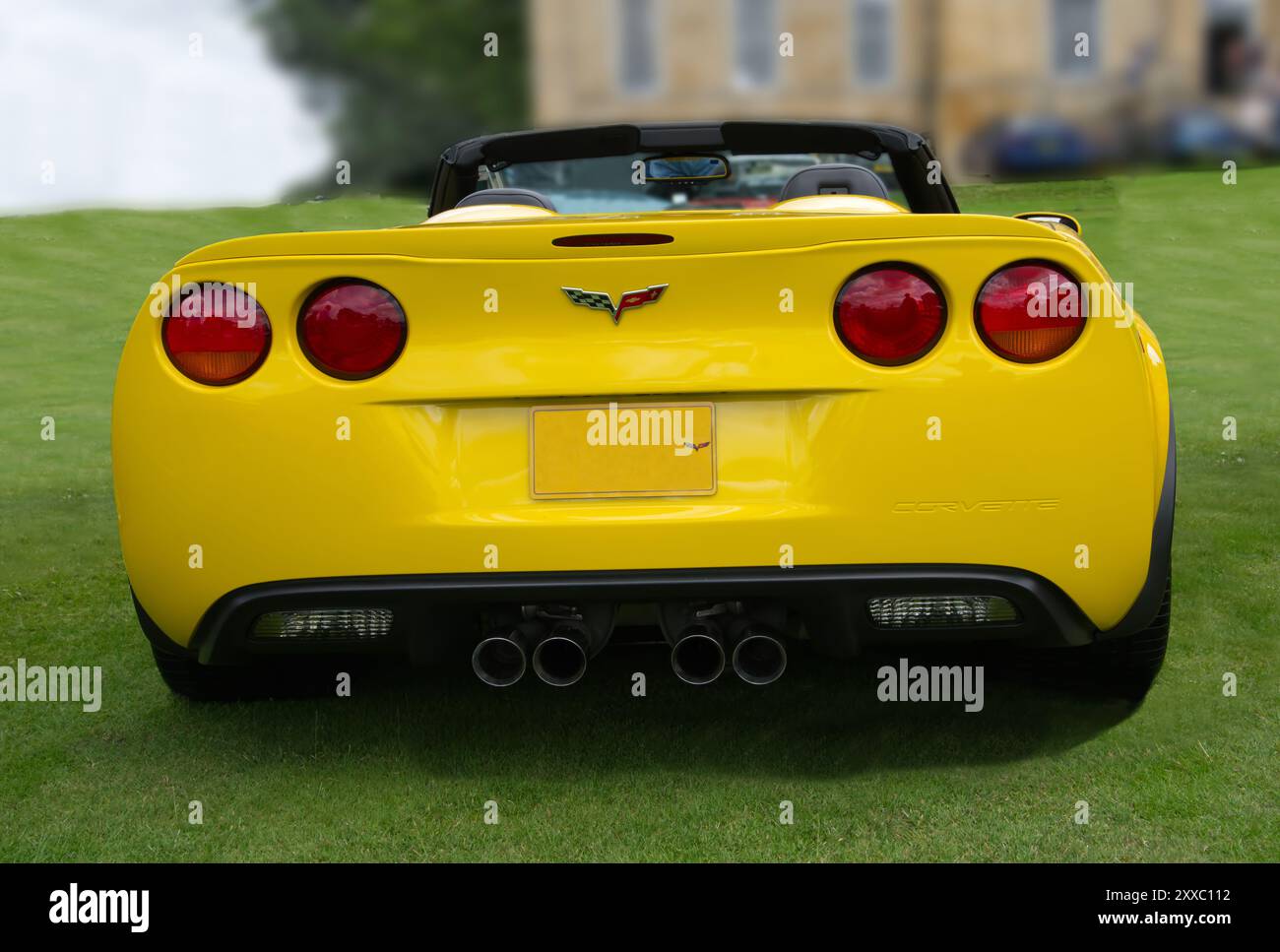 Corvette rear, classic motor car Stock Photo - Alamy