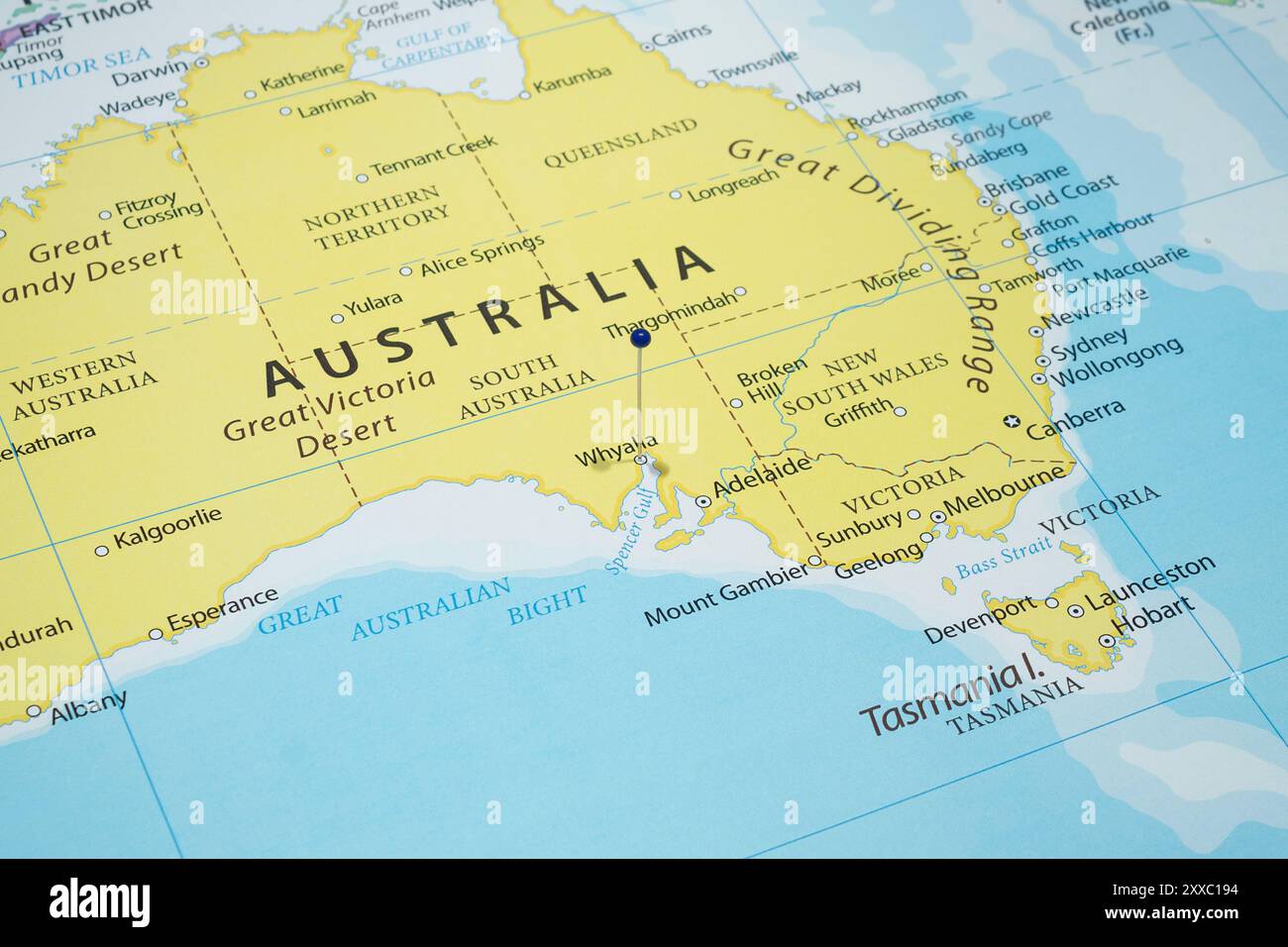 Whyalla map hi-res stock photography and images - Alamy