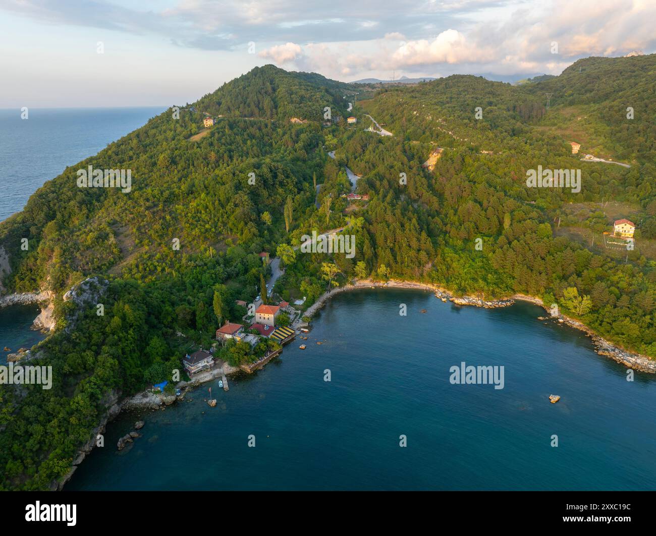 Gideros Bay, which bears the traces of the Genoese, where pirates took ...