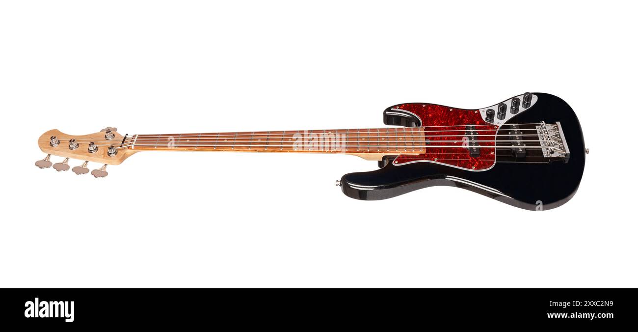 bass guitar path isolated on white Stock Photo - Alamy