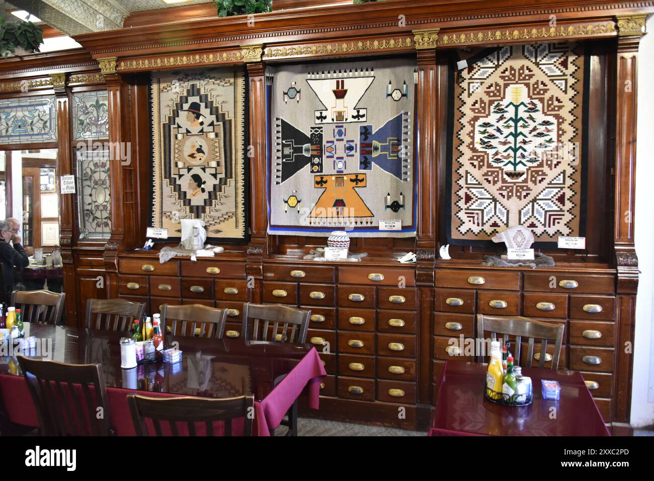 Cameron AZ U.S.A. 8/12/2024. A Swayback suspension bridge was erected ...