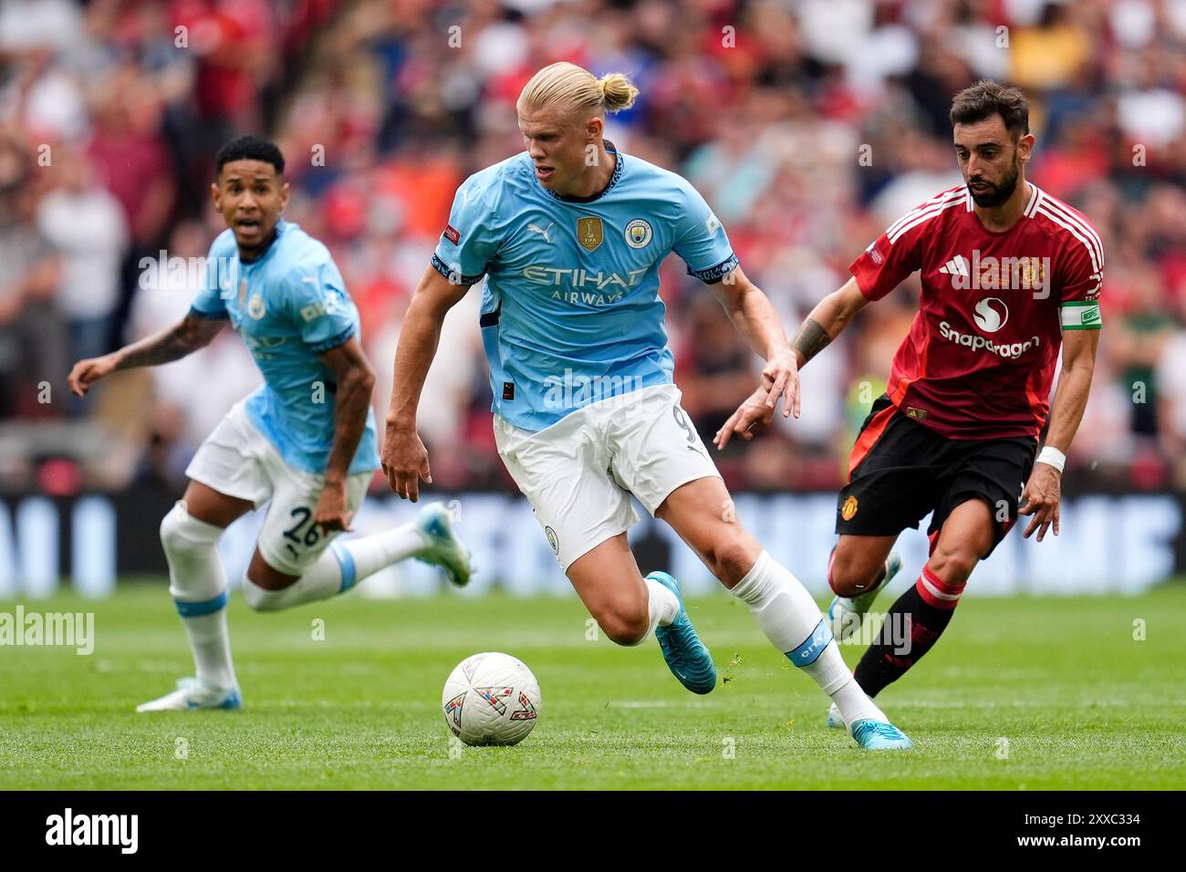 Manchester City's Erling Haaland during the FA Community Shield match ...