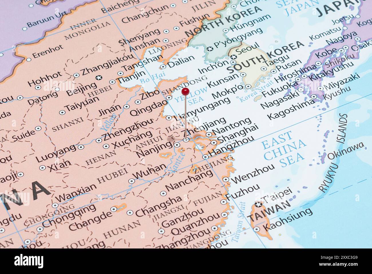 Zhenjiang map hi-res stock photography and images - Alamy