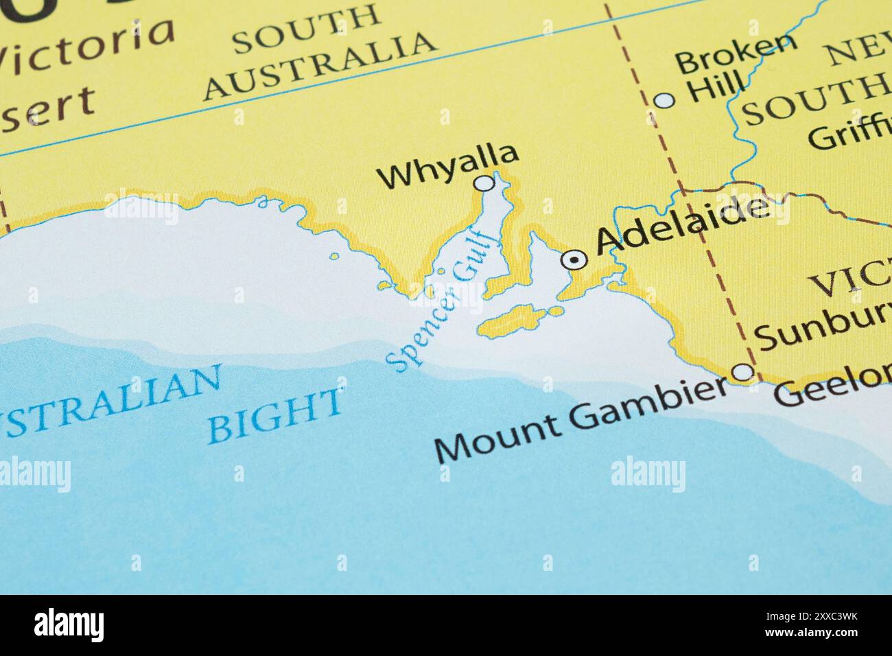 Spencer gulf south australia australia maps hi-res stock photography ...
