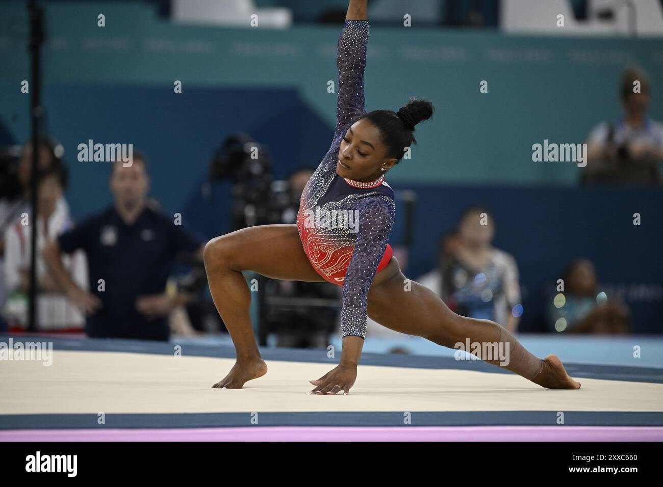 Paris-France, August 5, 2024, artistic gymnastics. Rebeca Andrade wins ...
