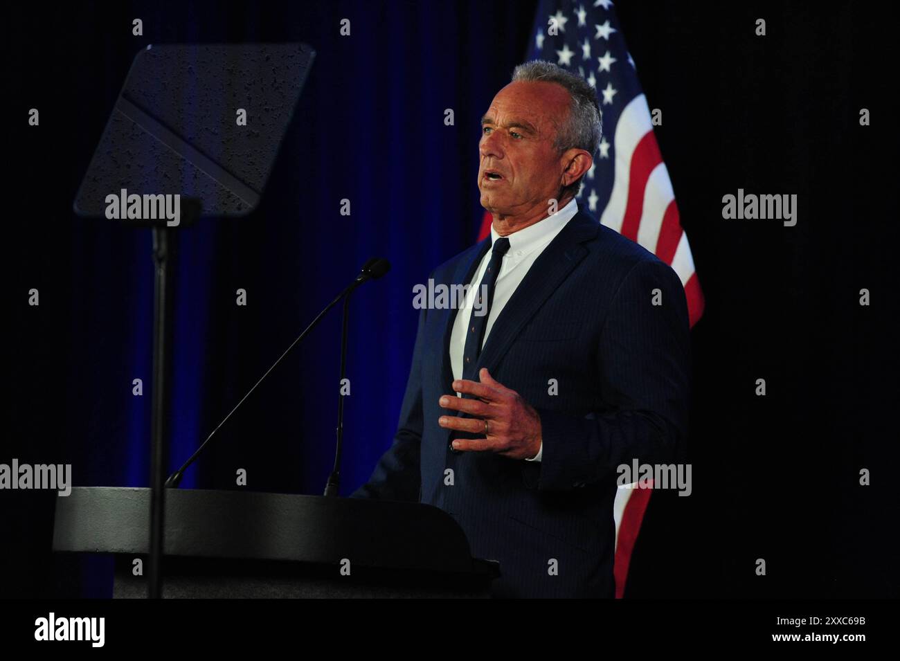 Phoenix, USA. 23rd Aug, 2024. Independent Presidential candidate Robert F. Kennedy Jr. announces ...
