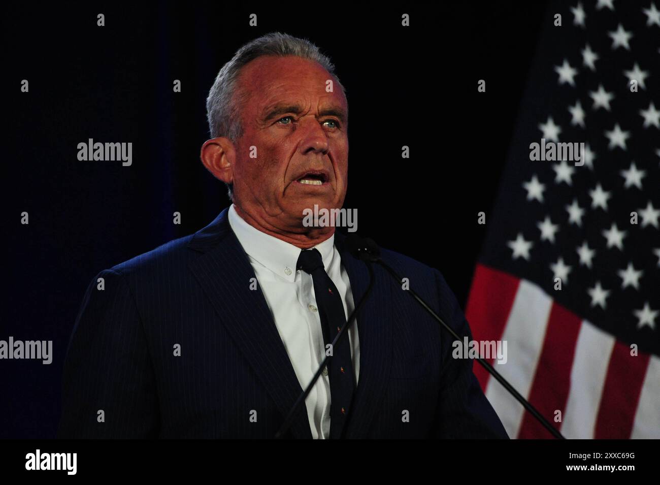 Phoenix, USA. 23rd Aug, 2024. Independent Presidential candidate Robert F. Kennedy Jr. announces ...