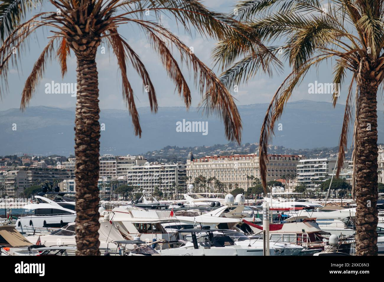 Cannes, France - August 1, 2024: View of the famous Carlton Hotel in ...