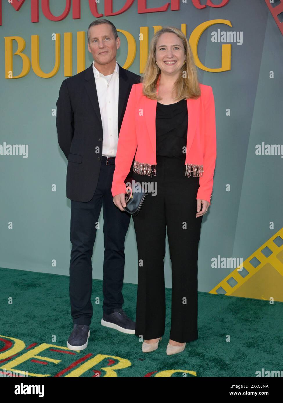 Los Angeles, California, USA. 22nd Aug, 2024. Joe Earley and Lauren ...