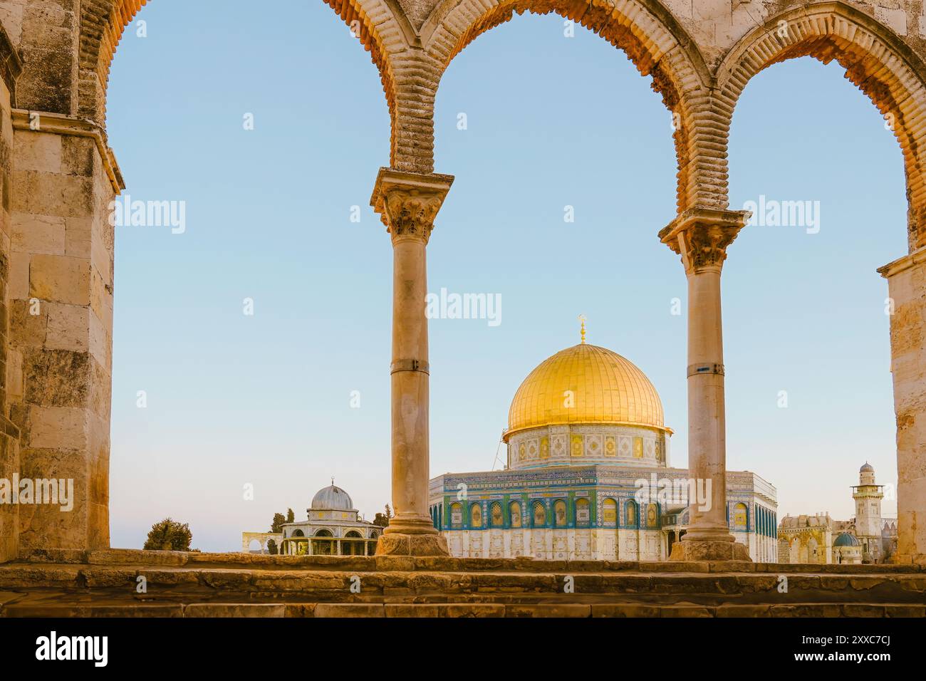 Jerusalem, Israel; August 23, 2024 - The Dome of Rock on Temple Mount ...