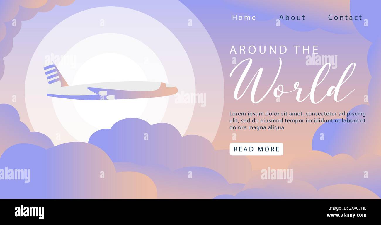 Civil aviation day social media landing page template. Travel flyer ...