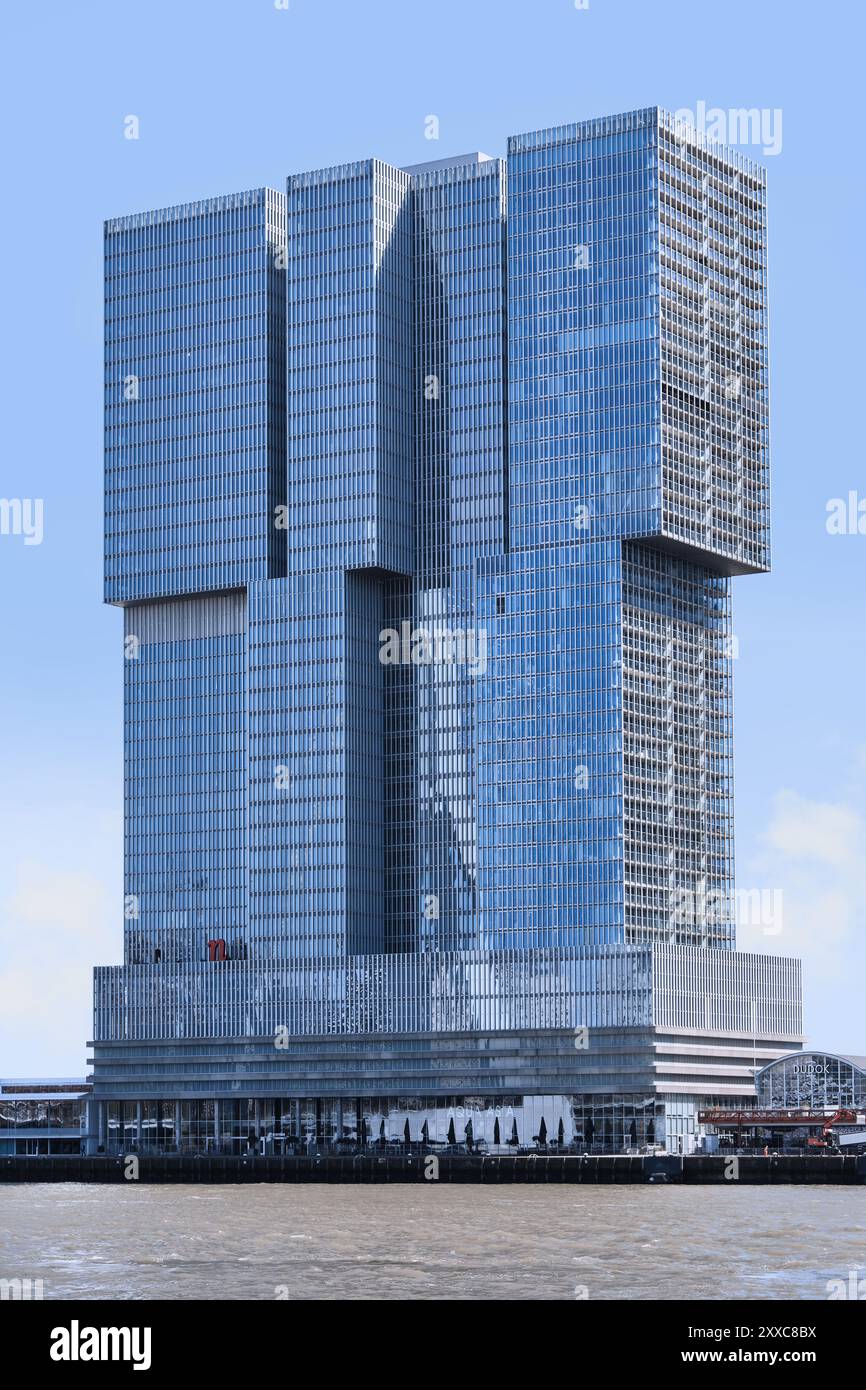Rotterdam, Netherlands - April 10, 2024: De Rotterdam is a building on ...