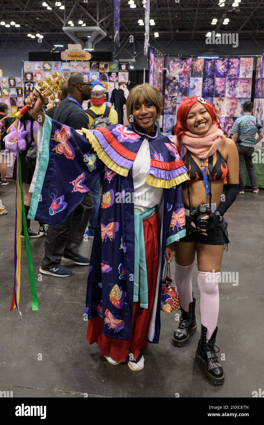New York, NY, USA. 23rd Aug, 2024. Cosplayers showed up as their ...