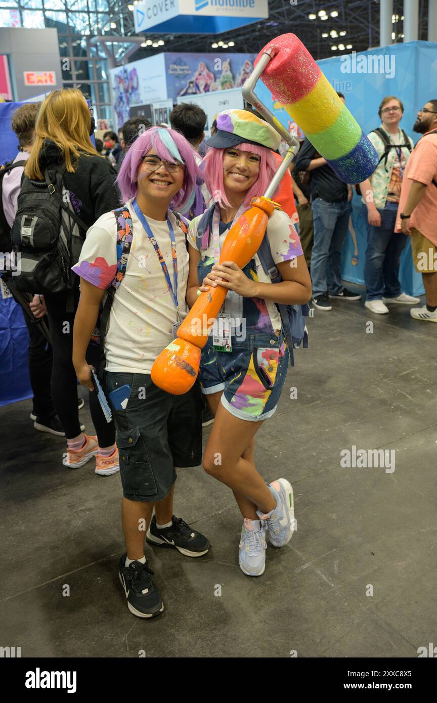 New York, NY, USA. 23rd Aug, 2024. Cosplayers showed up as their ...
