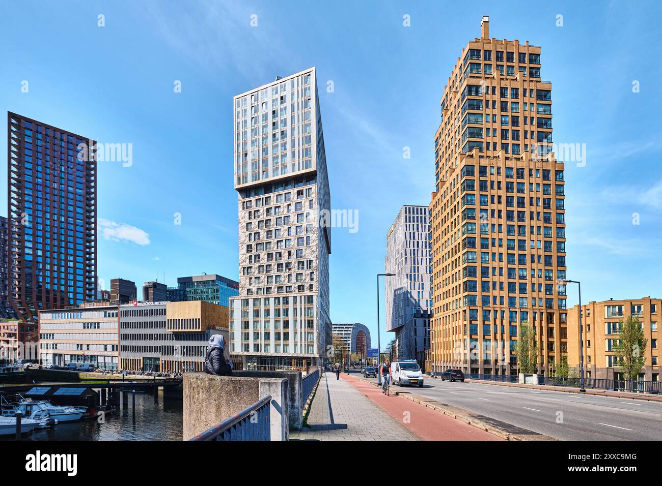 Rotterdam, Netherlands - April 10, 2024: Ourdomain residential building ...