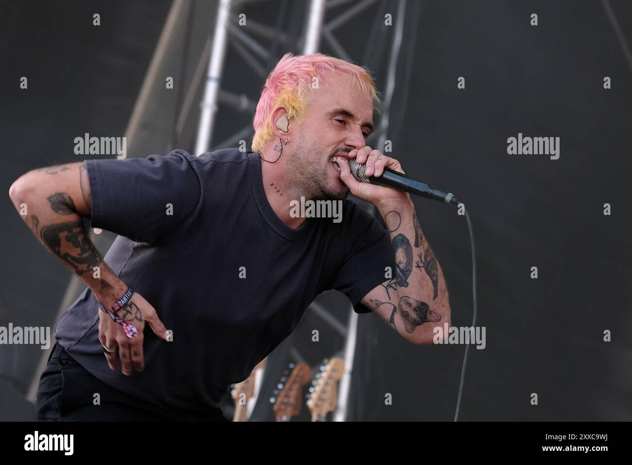 Southsea, UK. 23rd Aug, 2024. British singer and songwriter Joseph ...