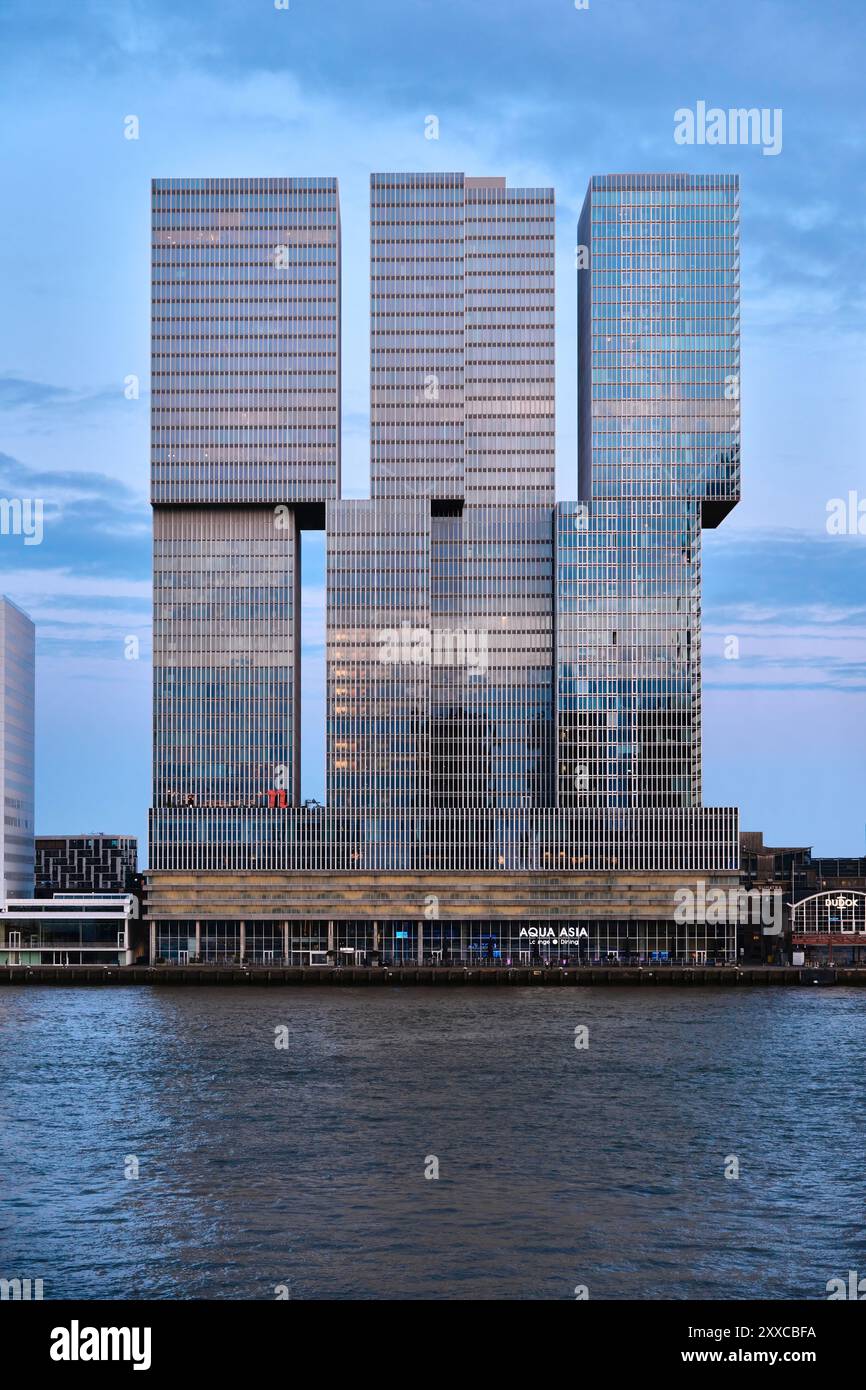 Rotterdam, Netherlands - April 10, 2024: De Rotterdam is a building on ...
