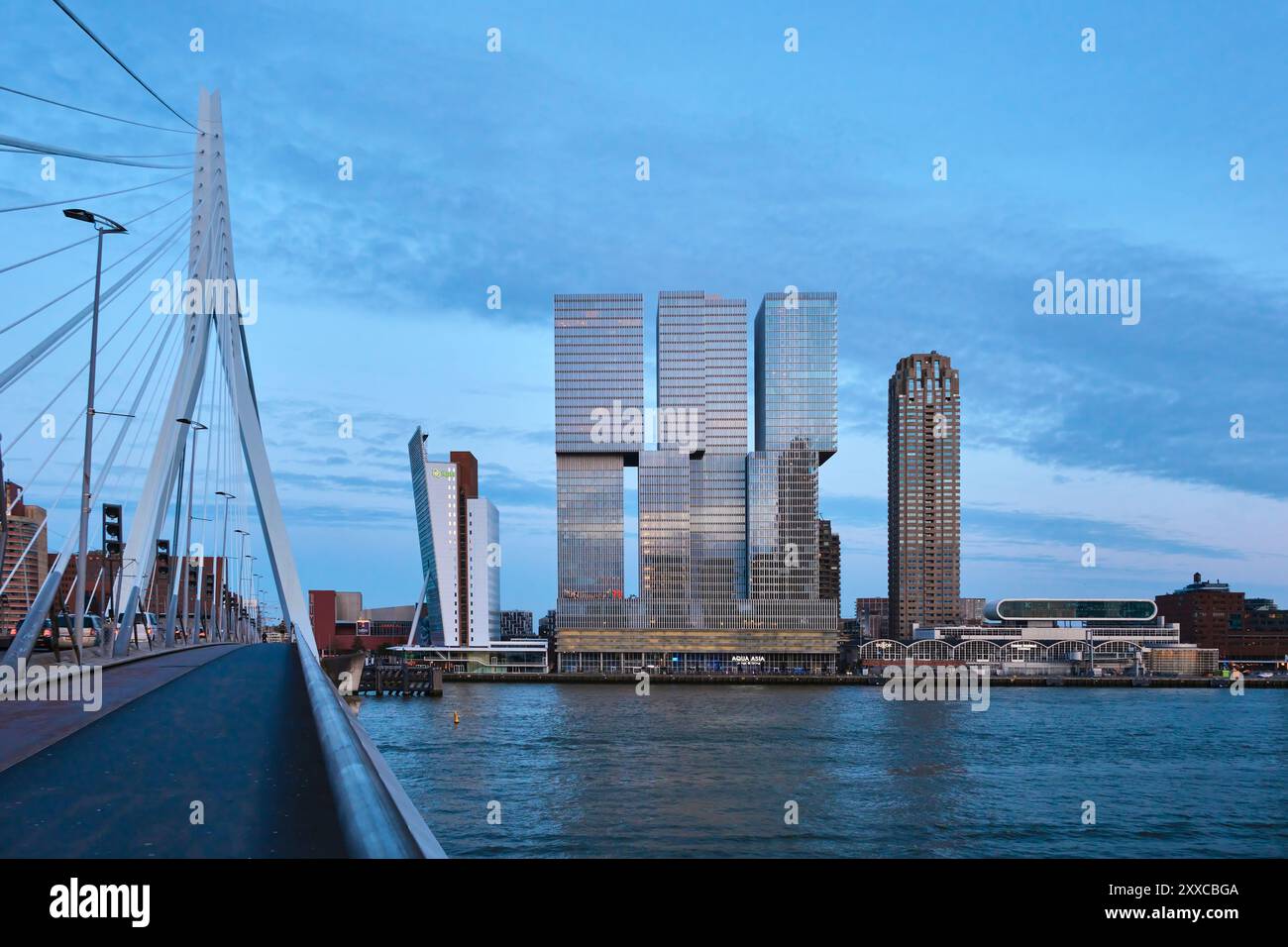 Rotterdam, Netherlands - April 10, 2024: Cityscape of Rotterdam ...