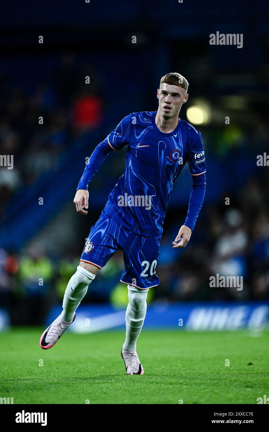 LONDON, ENGLAND - AUGUST 22: Cole Palmer of Chelsea looks on during the ...