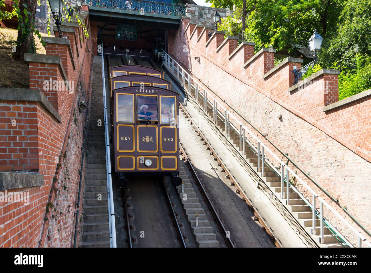Buda castle funicular train funicular hi-res stock photography and ...
