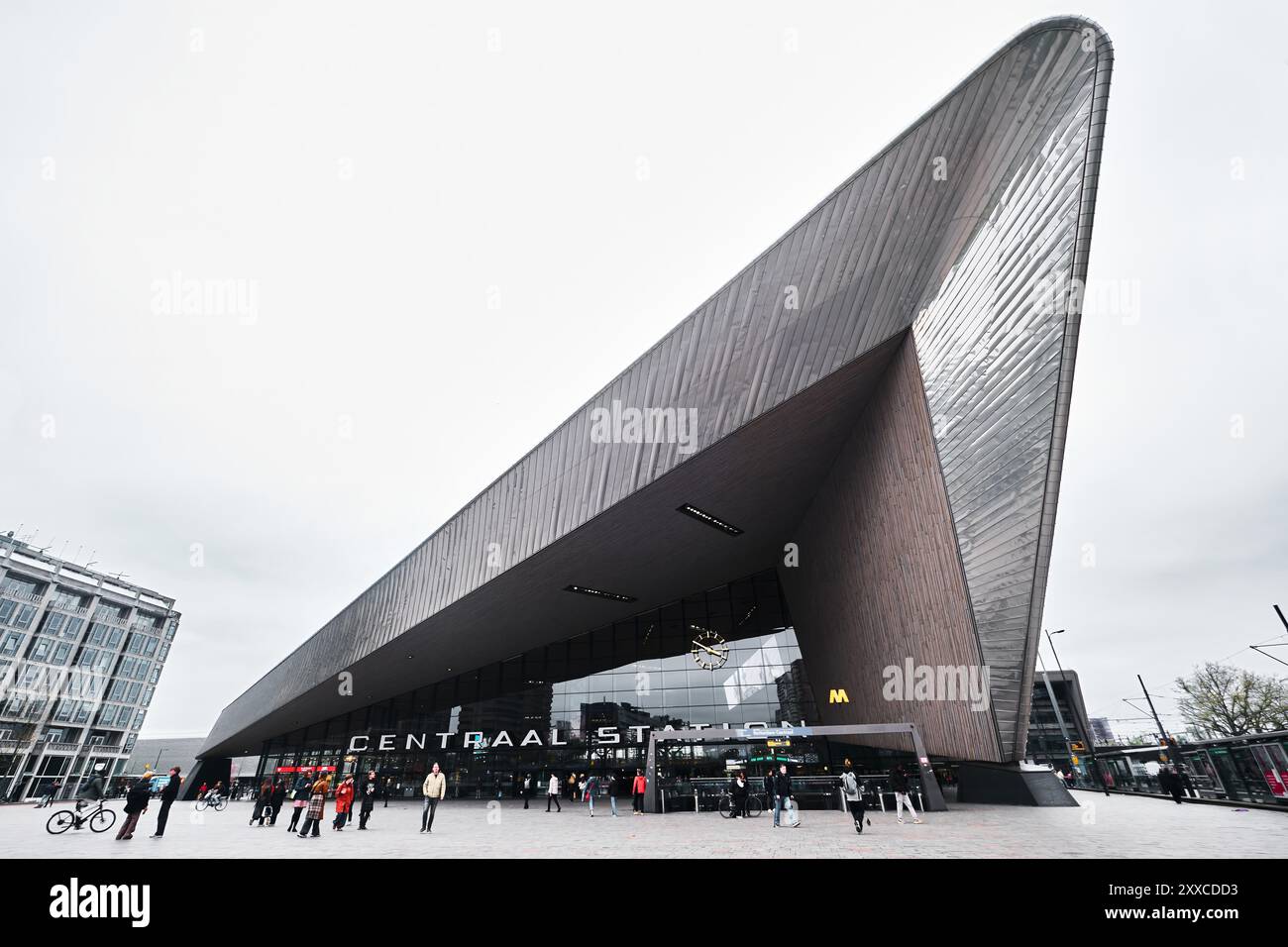 Rotterdam, Netherlands - April 10, 2024: People are walking in front of ...
