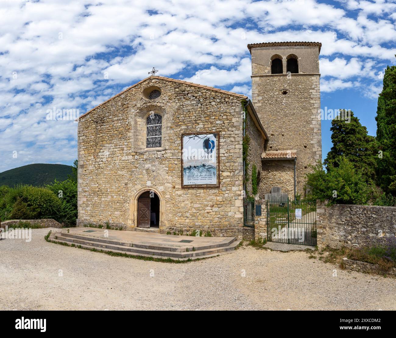 Mirmande, one of the Most Beautiful Villages of France, Drôme. City in southeastern France ...