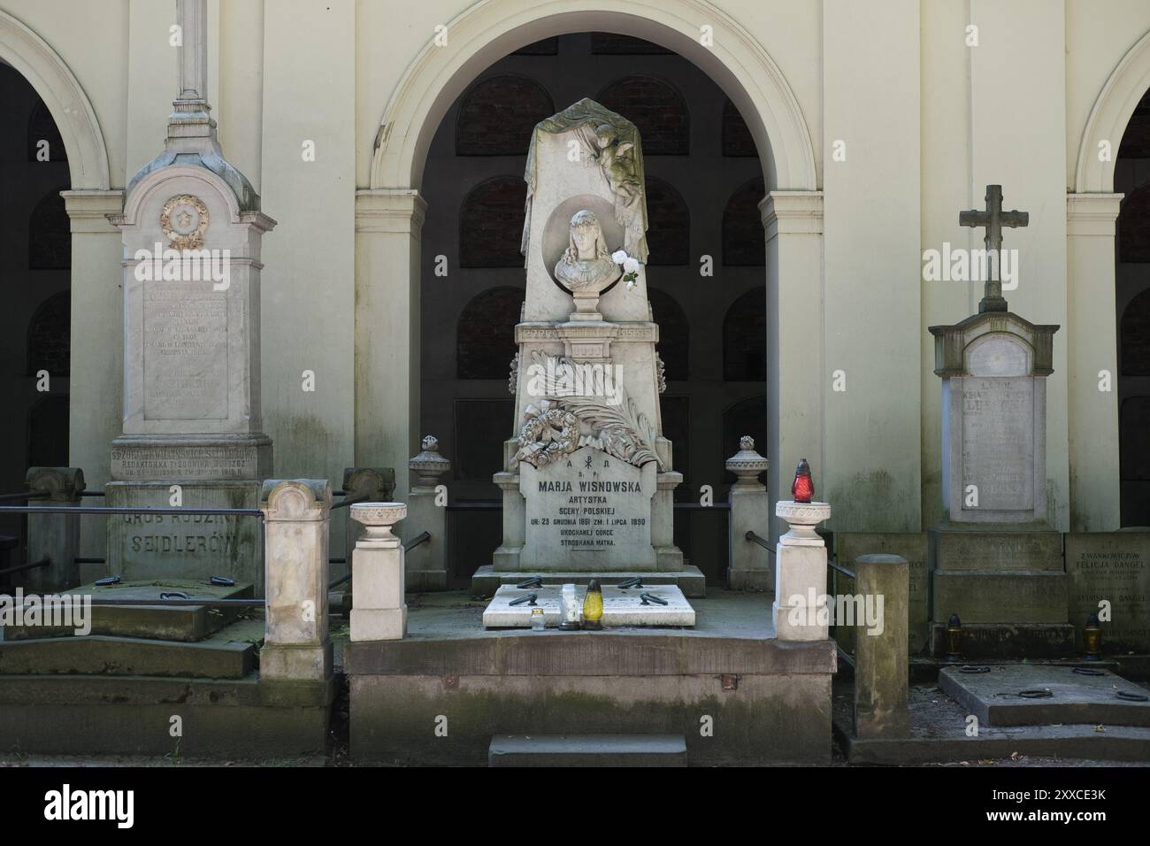 View of Powazki Cemetery in Warsaw was founded in 1790, it is the most ...