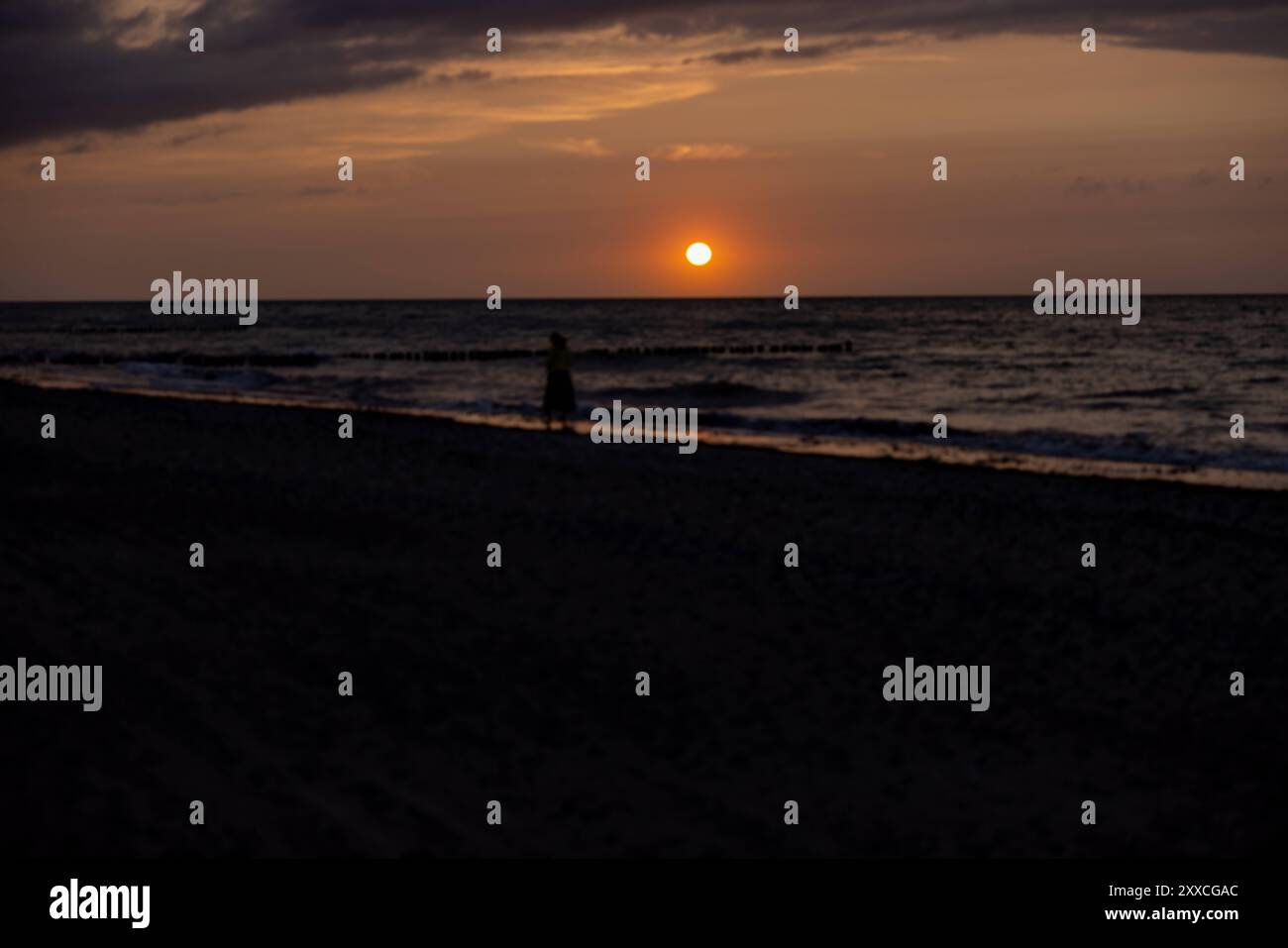 Strand von Warnemünde an der Ostsee Sommer 2024 Warnemuende, Deutschland 23. August 2024 ...