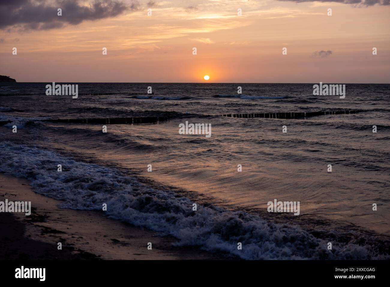 Strand von Warnemünde an der Ostsee Sommer 2024 Warnemuende, Deutschland 23. August 2024 ...