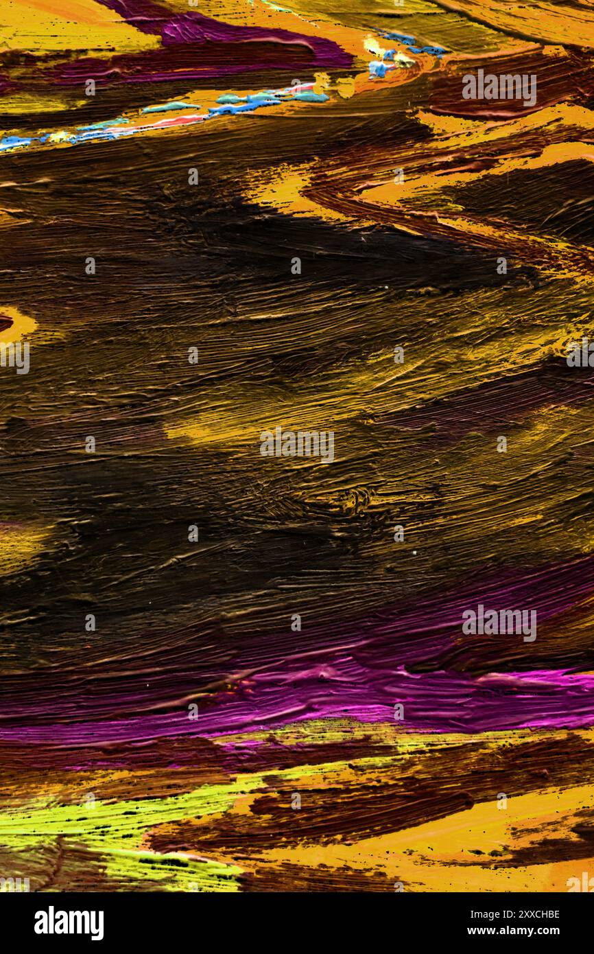 Painted canvas fragment, abstract art painting detail texture ...