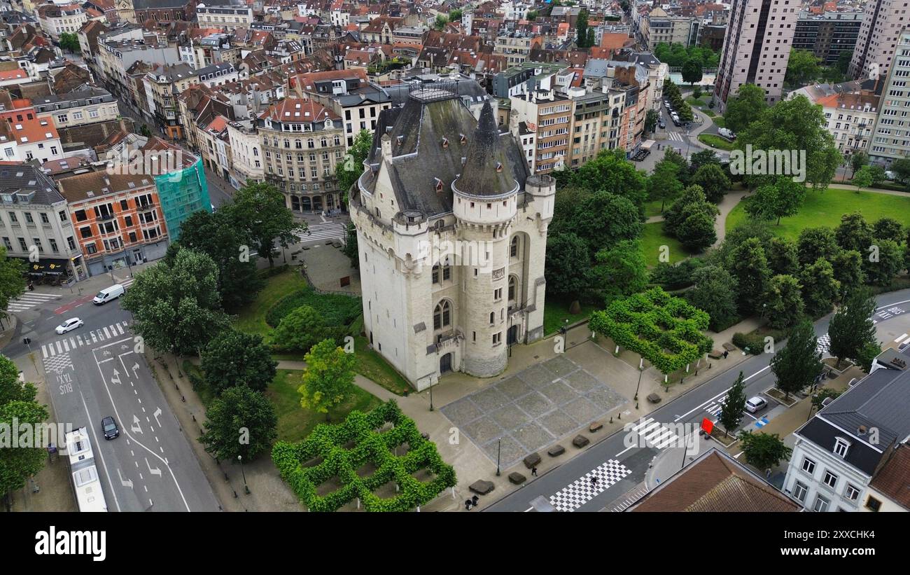 drone photo Hal Gate Brussels Belgium europe Stock Photo - Alamy