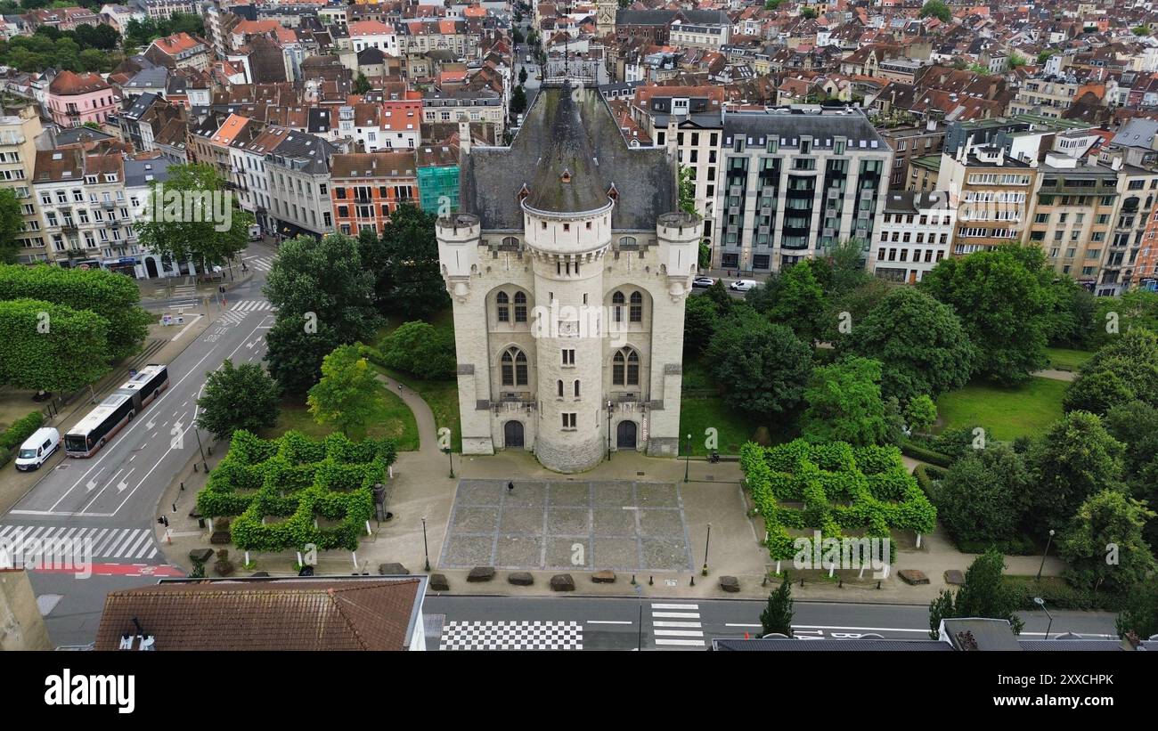 drone photo Hal Gate Brussels Belgium europe Stock Photo - Alamy