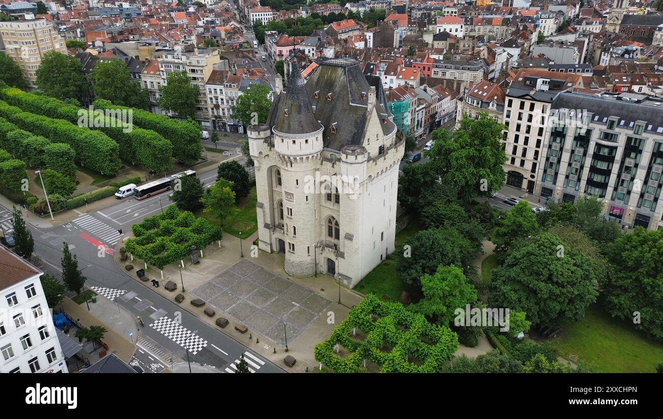 drone photo Hal Gate Brussels Belgium europe Stock Photo - Alamy
