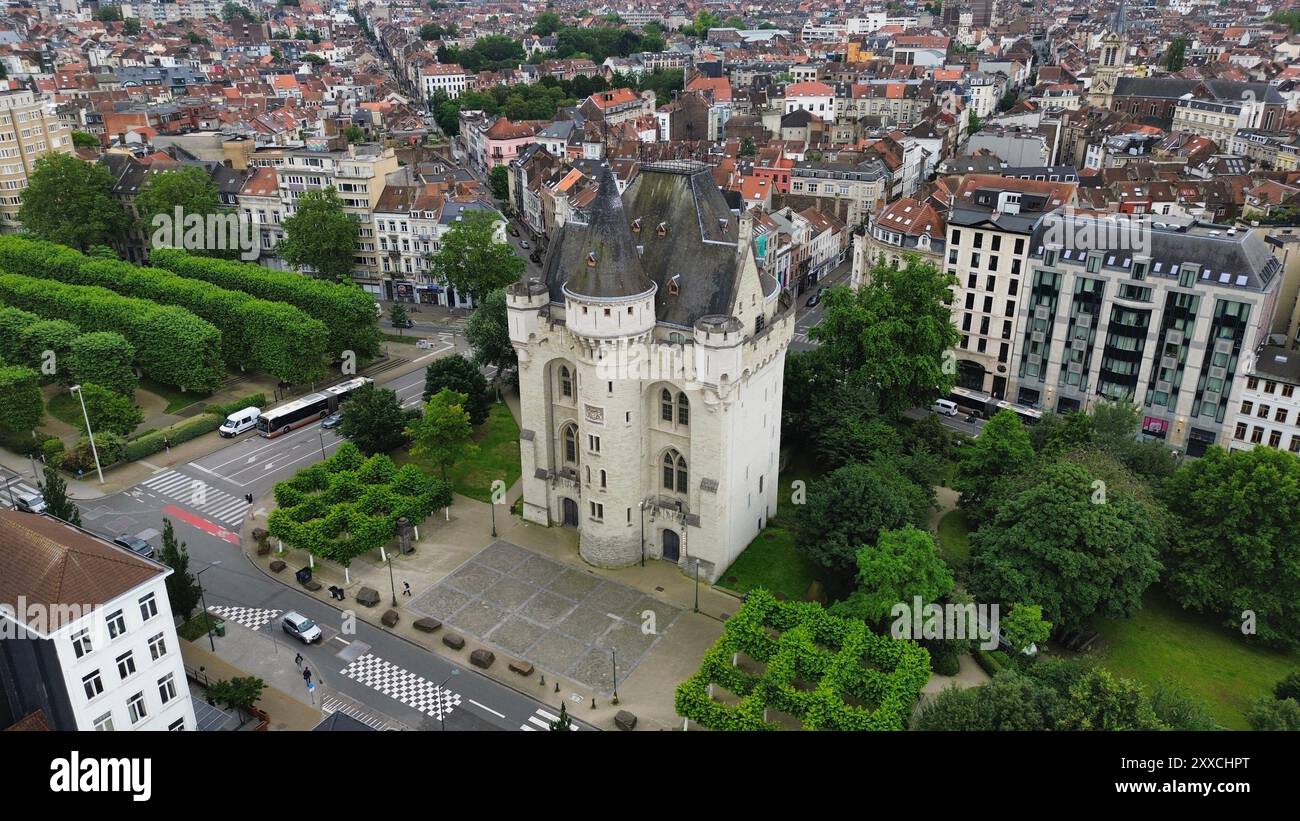 drone photo Hal Gate Brussels Belgium europe Stock Photo - Alamy