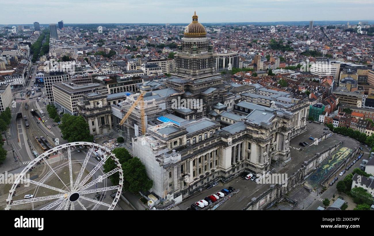 Brussels palace drone photo hi-res stock photography and images - Alamy