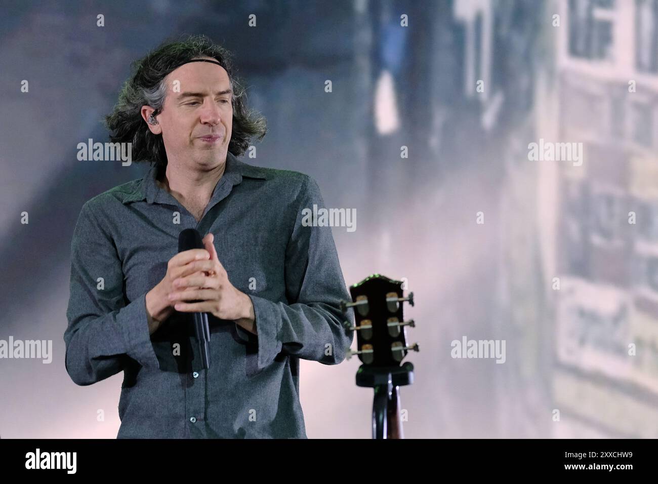 Southsea, UK. 23rd Aug, 2024. Irish born musician Gareth John Lightbody ...