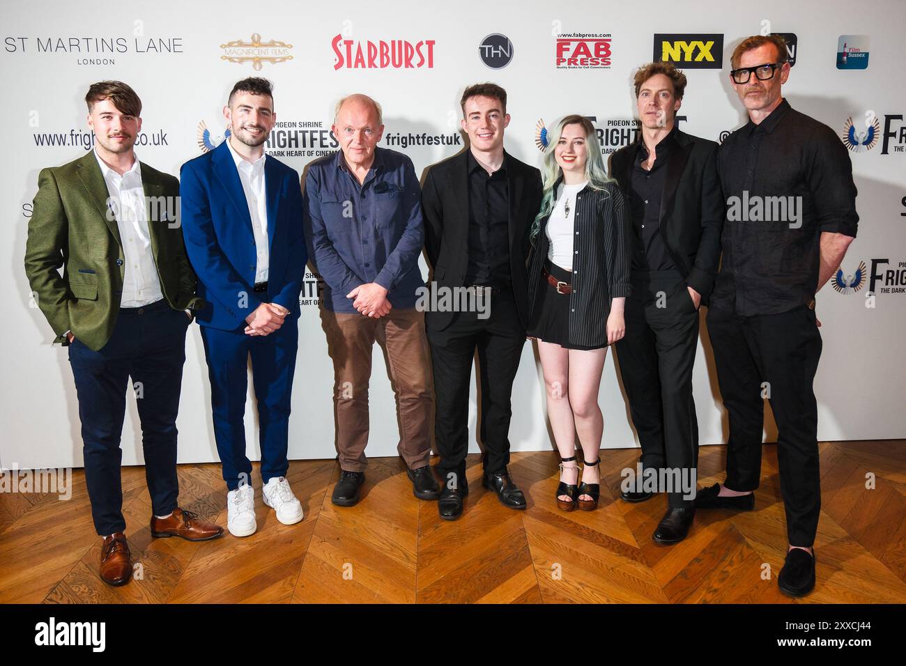 London, UK. 23rd Aug, 2024. Cast and crew: Tom Stafford, Joh Farrelly ...