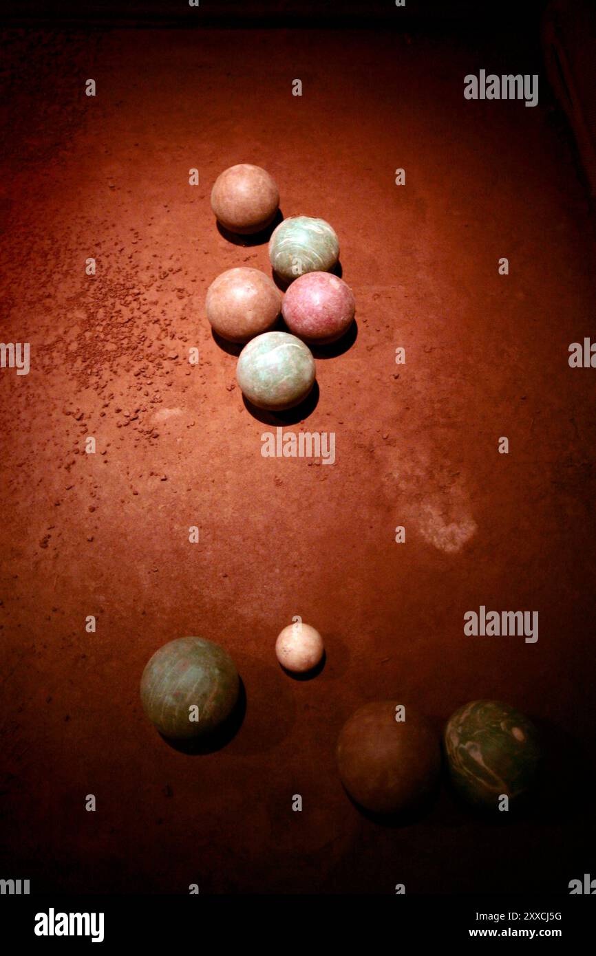 Indoor boccia in a bar in Brooklyn Stock Photo - Alamy