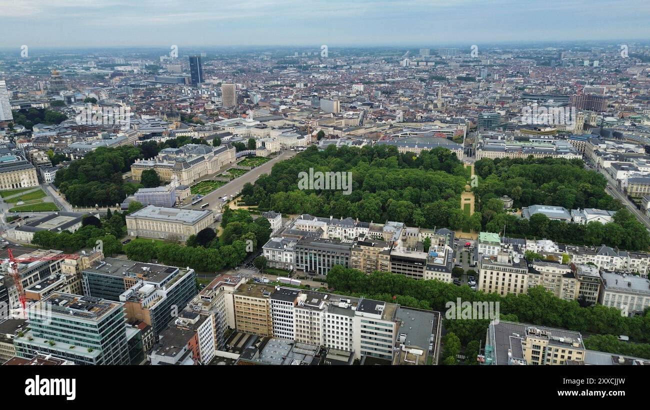 Aerial view brussels hi-res stock photography and images - Alamy