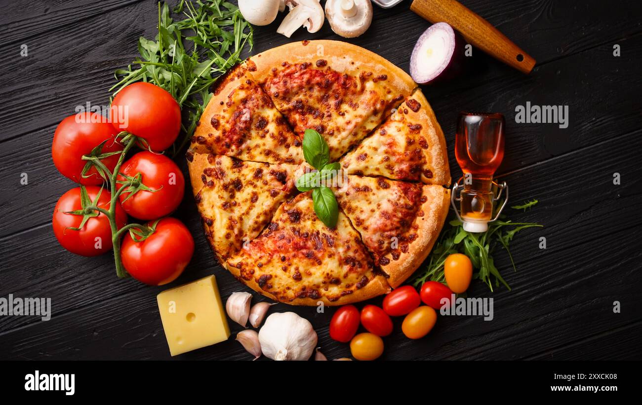 neapolitan homemade pizza margarita from the brick oven. Napoleon ...