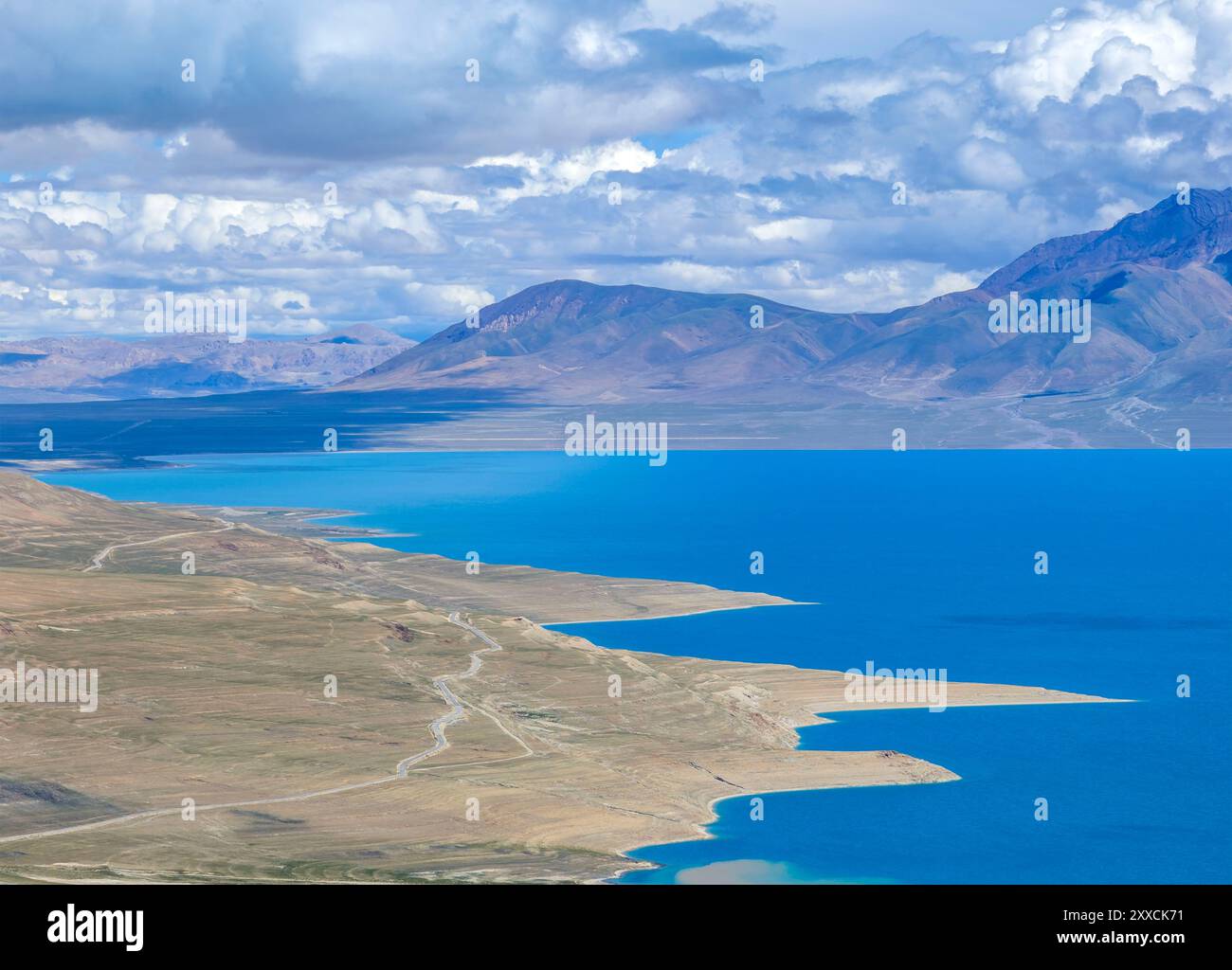 NAGQU, CHINA - AUGUST 23, 2024 - Aerial photo shows the landscape of ...