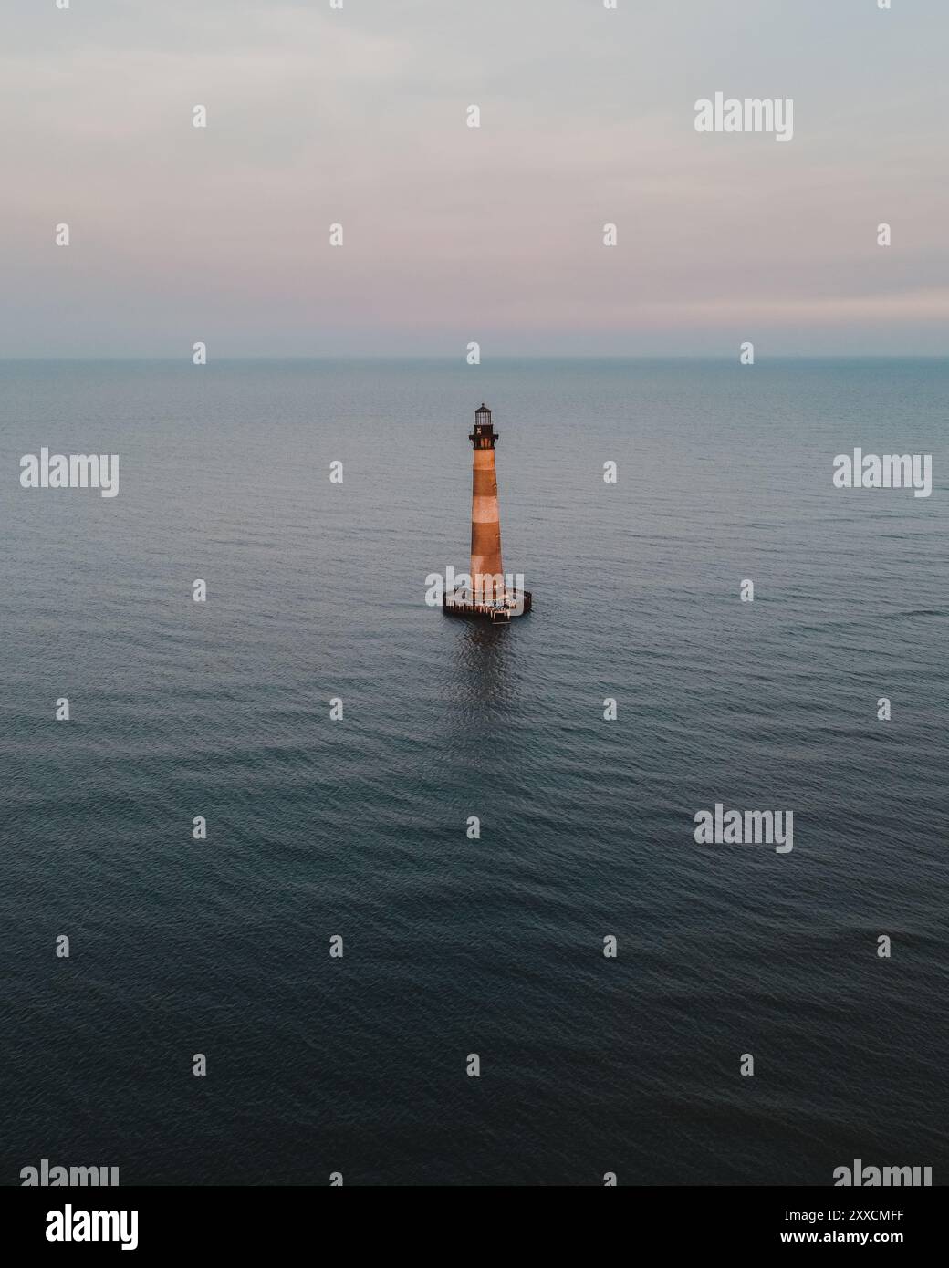 Morris Island Lighthouse Folly Beach South Carolina Stock Photo - Alamy