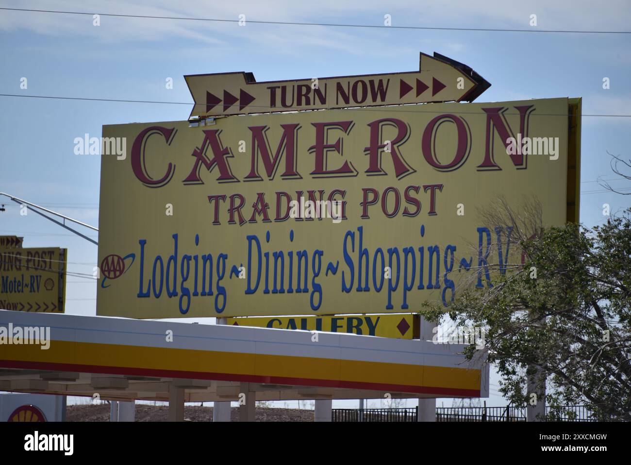 Cameron AZ U.S.A. 8/12/2024. A Swayback suspension bridge was erected ...