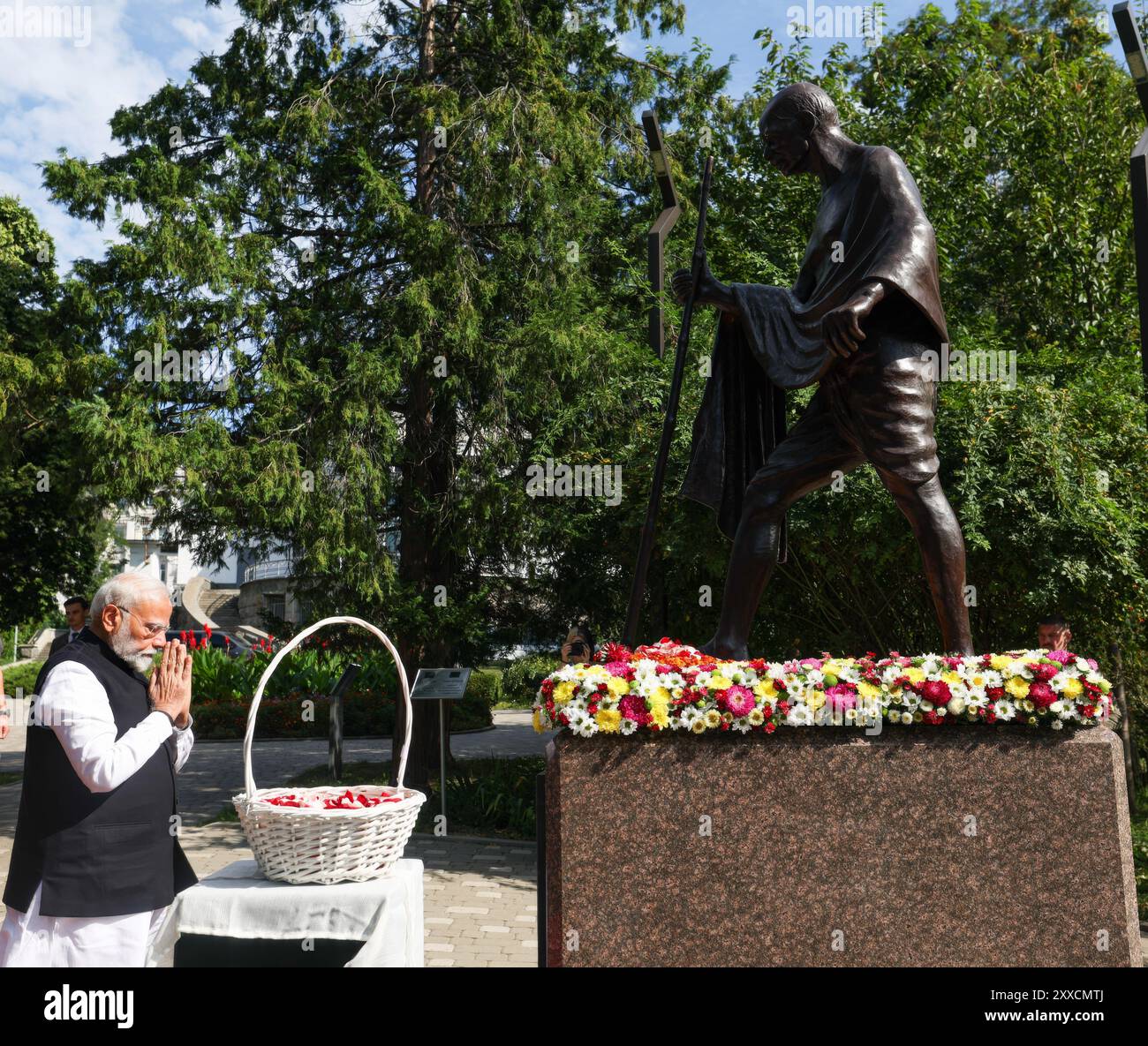 Kyiv, Ukraine. 23rd Aug, 2024. Indian Prime Minister Narendra Modi ...