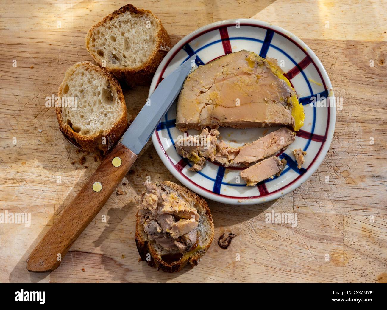 Starter dish Foie gras fat liver specialty food product made of liver of a duck or goose ...