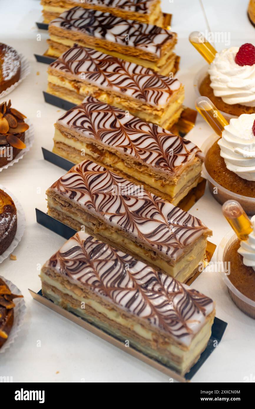 Mille feuilles, france hi-res stock photography and images - Alamy