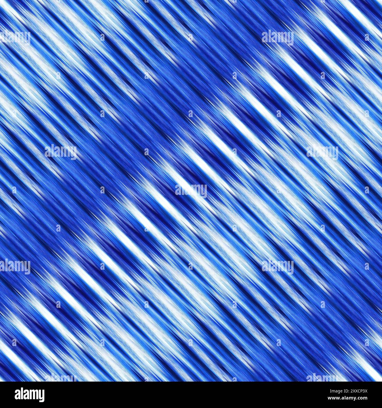 Thin dip dye stripe effect seamless pattern in blue white melange blur ...